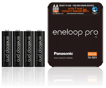 Panasonic eneloop PRO AA high capacity rechargeable battery BK-3HDCE